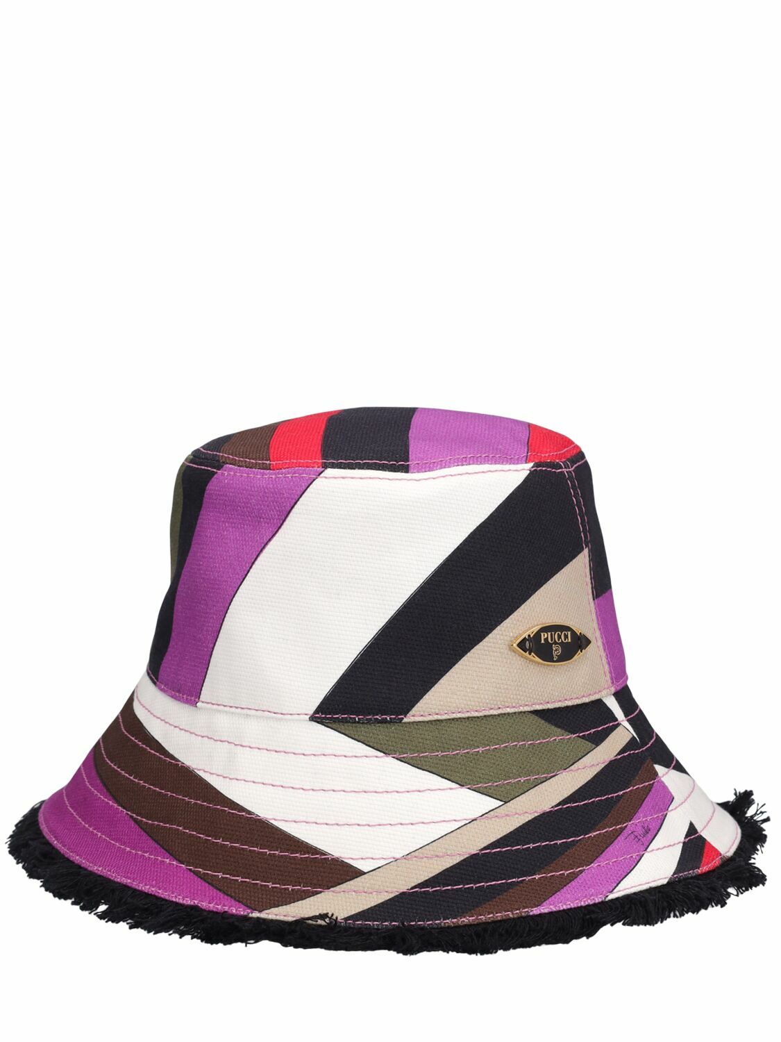 PUCCI Cotton Canvas Bucket Hat Emilio Pucci