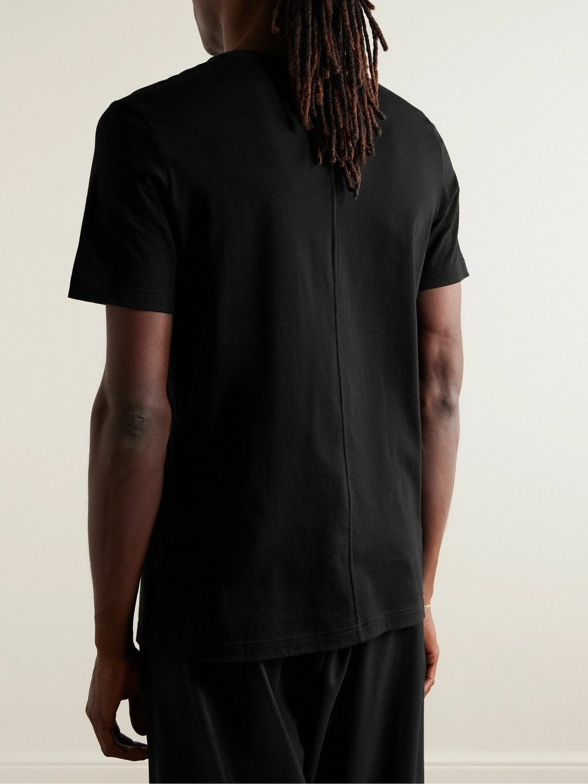 The Row - Luke Cotton-Jersey T-Shirt - Black The Row