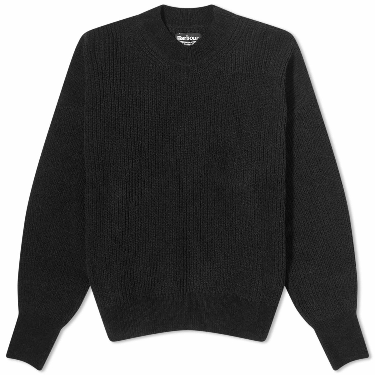 Barbour Women's International Melbourne Knitted Jumper in Black Barbour