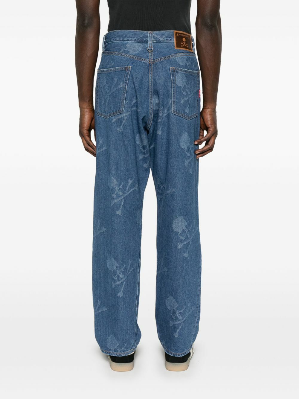 Mastermind Japan Skull-Jacquard Jeans mastermind JAPAN