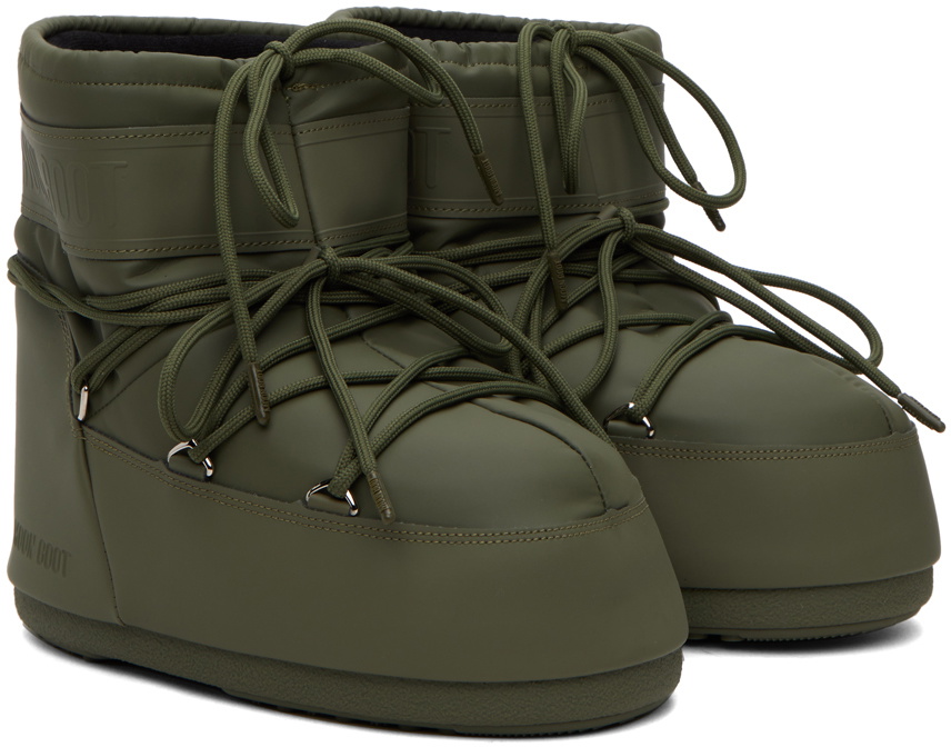 Moon Boot Khaki Icon Low Rubber Boots Moon Boot