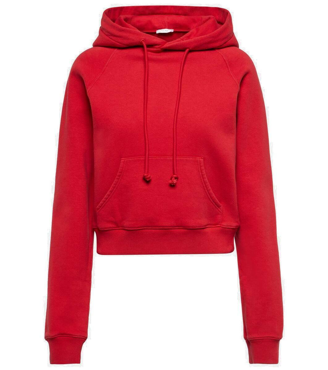 The Row Timmi cropped cotton-blend jersey hoodie The Row