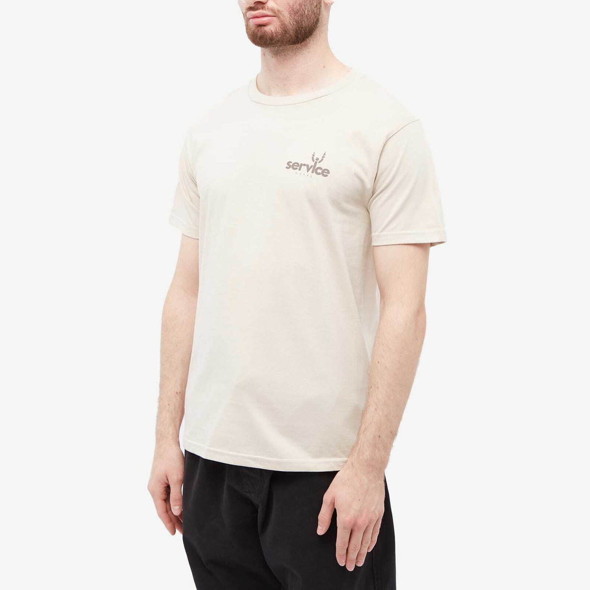 Service Works Men's Sommelier T-Shirt in Sand Service Works