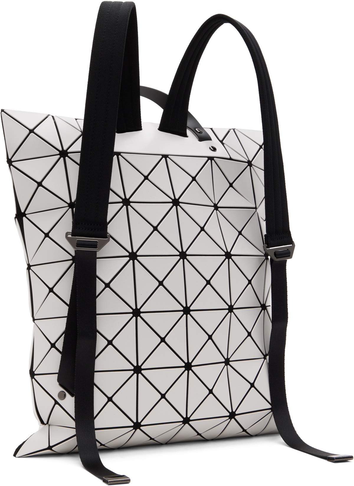 BAO BAO ISSEY MIYAKE Gray Flat Pack Backpack Bao Bao Issey Miyake