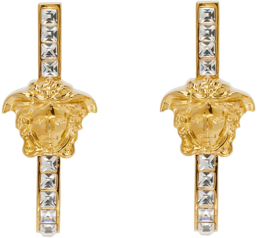 Versace Gold Medusa Stud Earrings Versace