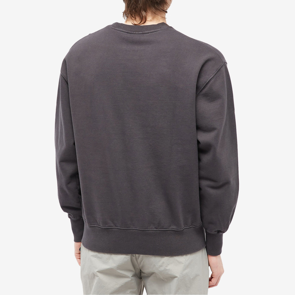 Uniform Bridge Men's AFA Duck Crew Sweat in Dark Grey Uniform Bridge