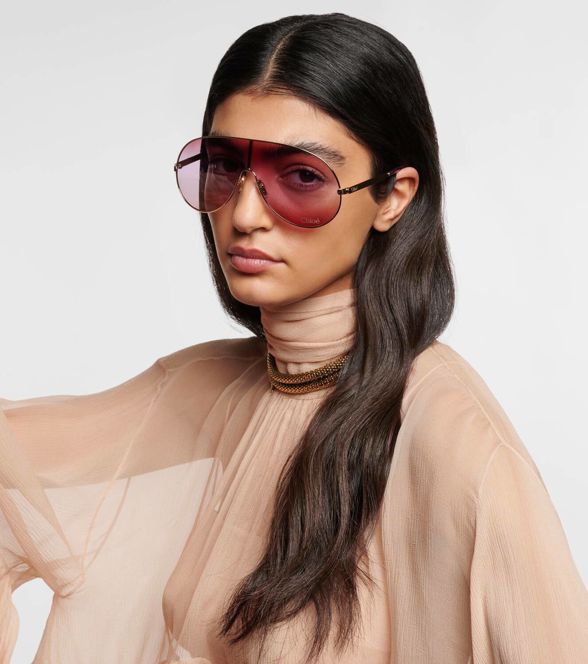Chloé Aly shield sunglasses Chloe