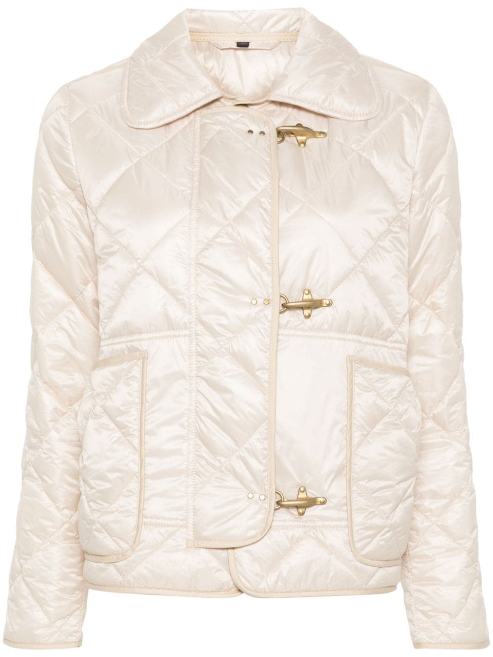 FAY - Quilted Mini 3-hook Caban Jacket Fay