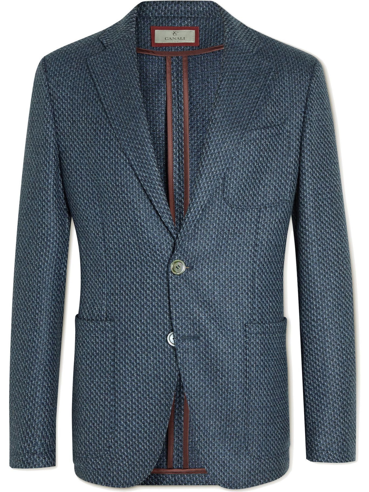 Canali - Unstructured Textured-Wool Blazer - Blue Canali