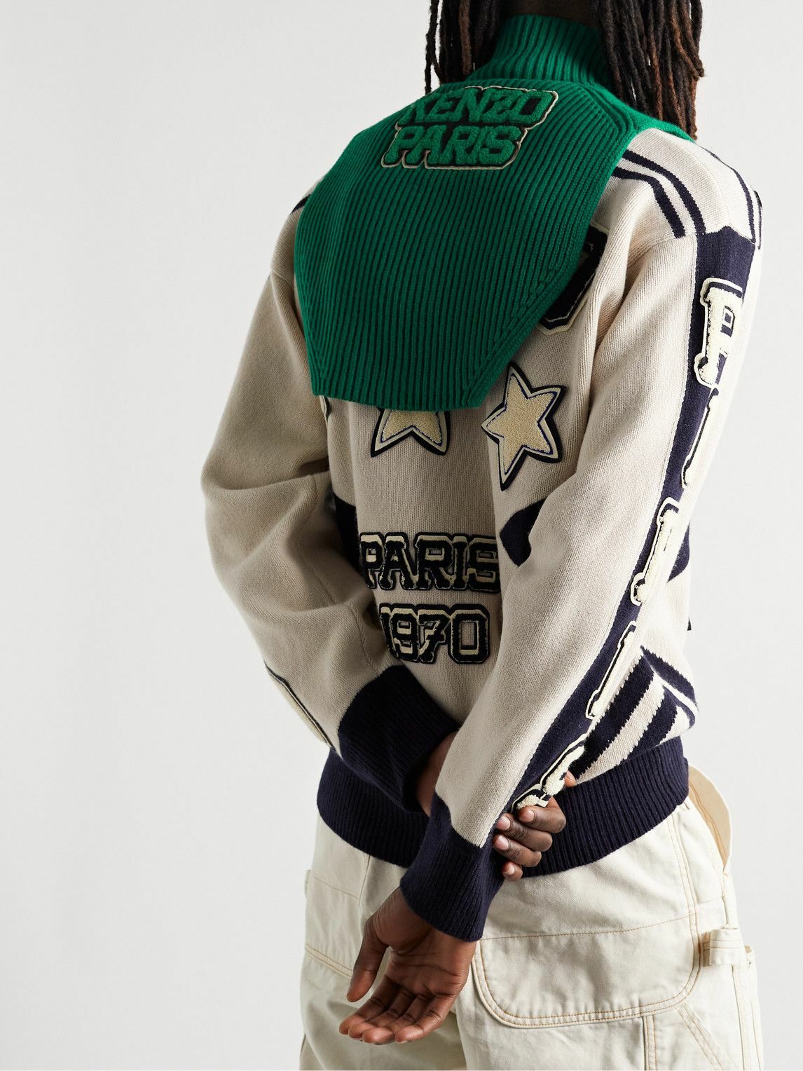 KENZO - Logo-Appliquéd Knitted Bib Kenzo