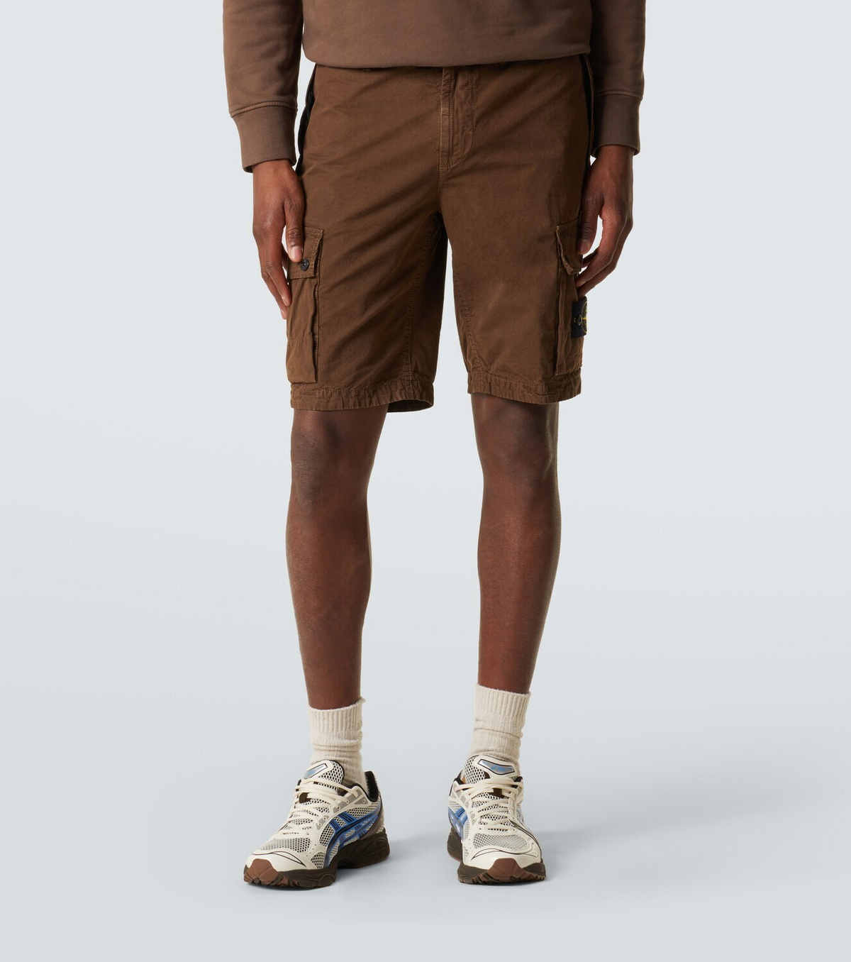 Stone Island Compass cotton canvas cargo shorts Stone Island