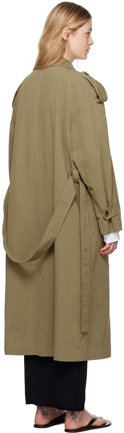 The Row Khaki Denver Down Trench Coat The Row