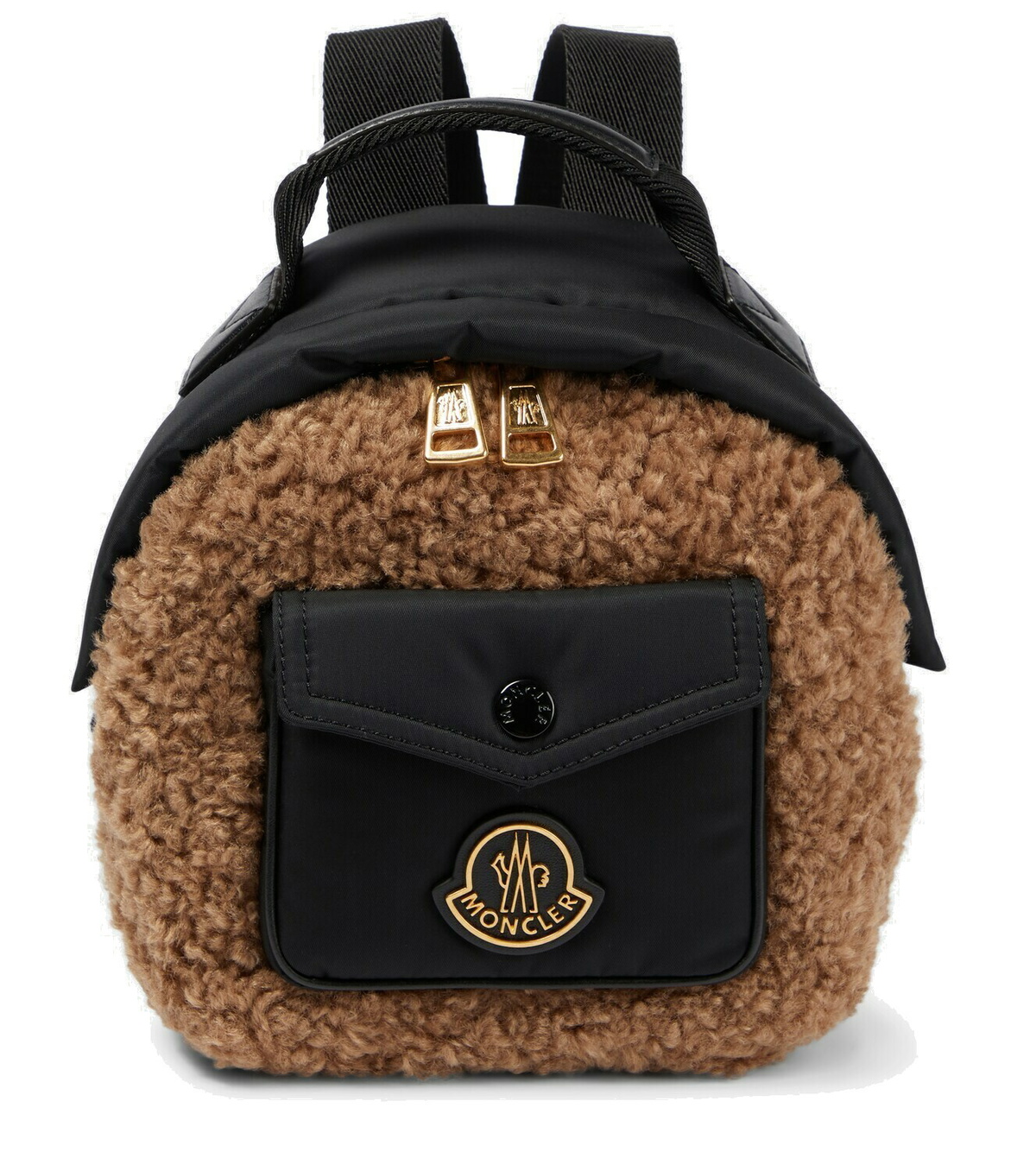Moncler - Mini Astro faux shearling backpack Moncler