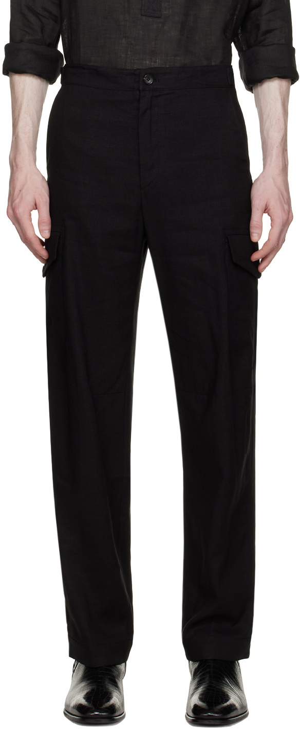 Bally Black Straight Cargo Pants Bally