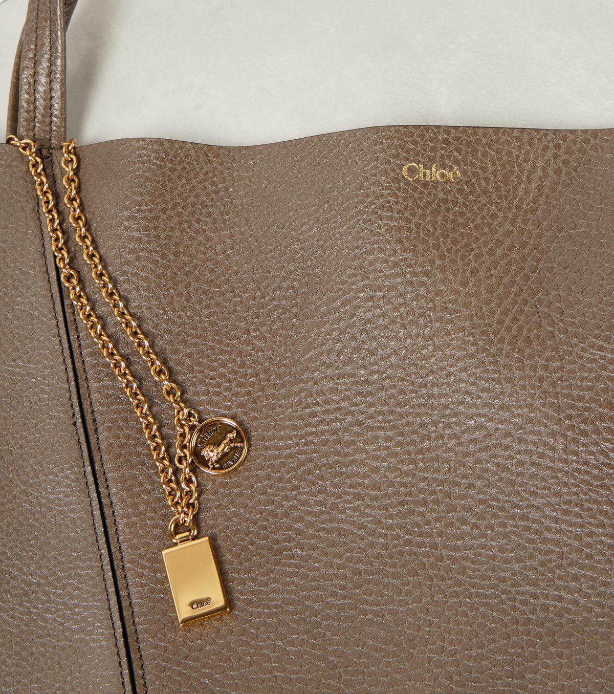 Chloé Chloé Spin Large leather tote bag Chloe