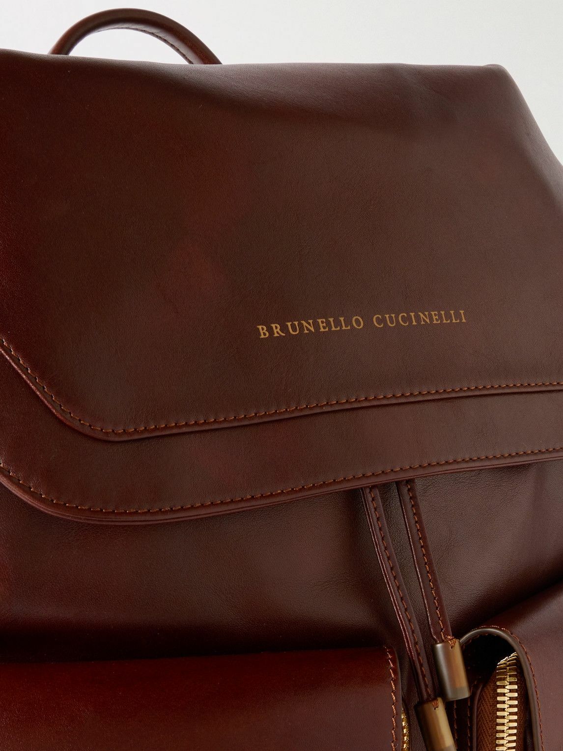Brunello Cucinelli - Leather Backpack Brunello Cucinelli