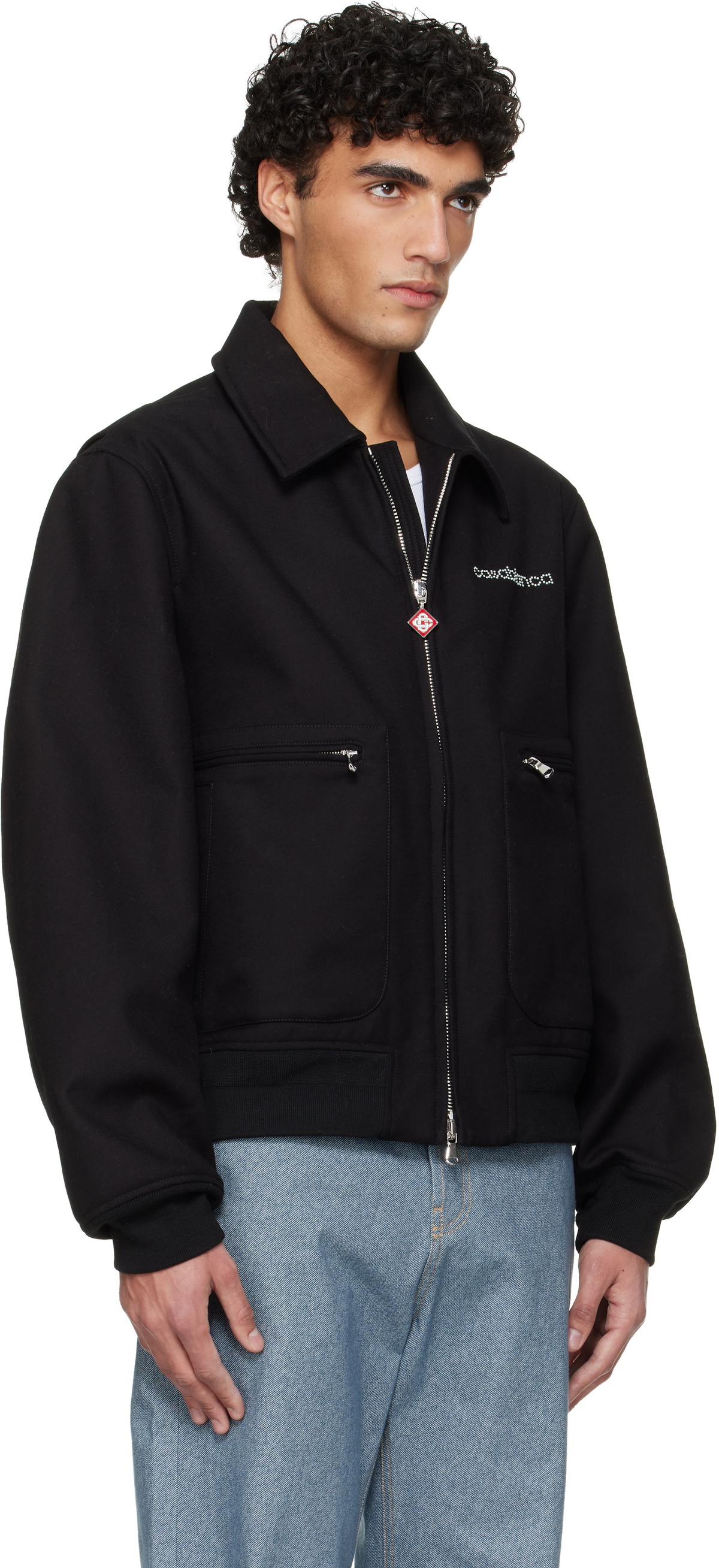 Casablanca Black Wool Jacket Casablanca