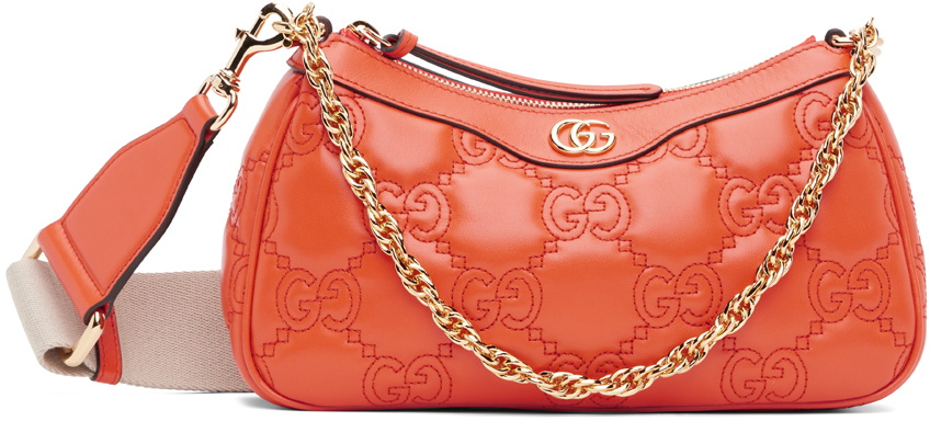 Gucci Orange GG Matelassé Shoulder Bag Gucci