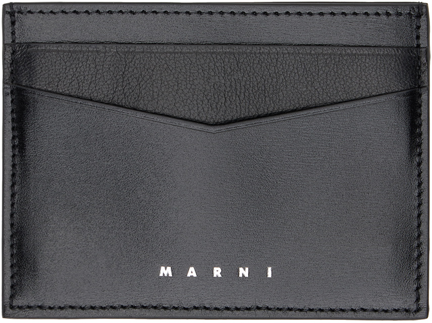 Marni Black Logo Card Holder Marni