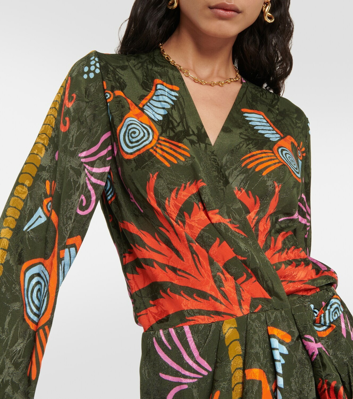 Johanna Ortiz Embroidered printed maxi dress Johanna Ortiz