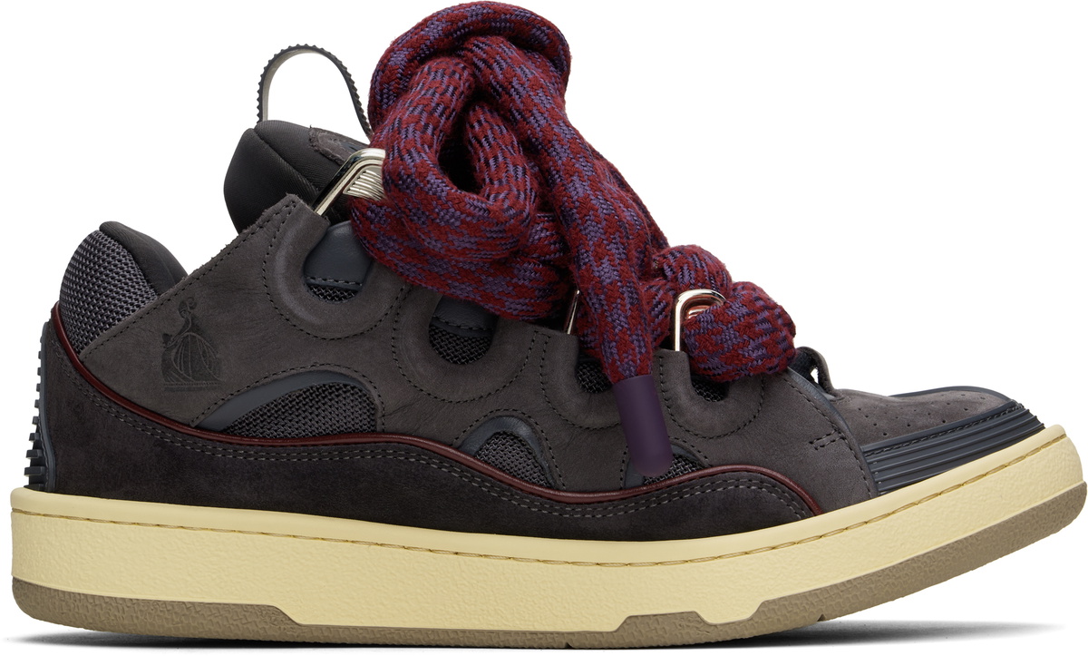 Lanvin Gray Curb Sneakers Lanvin