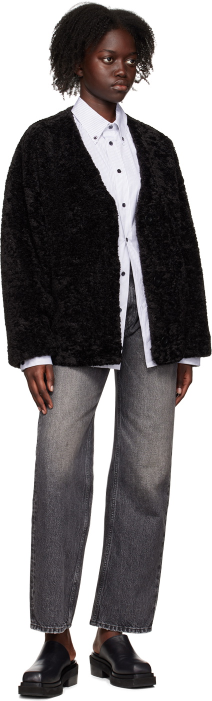 Stand Studio Black Rosie Faux-Fur Jacket Stand Studio