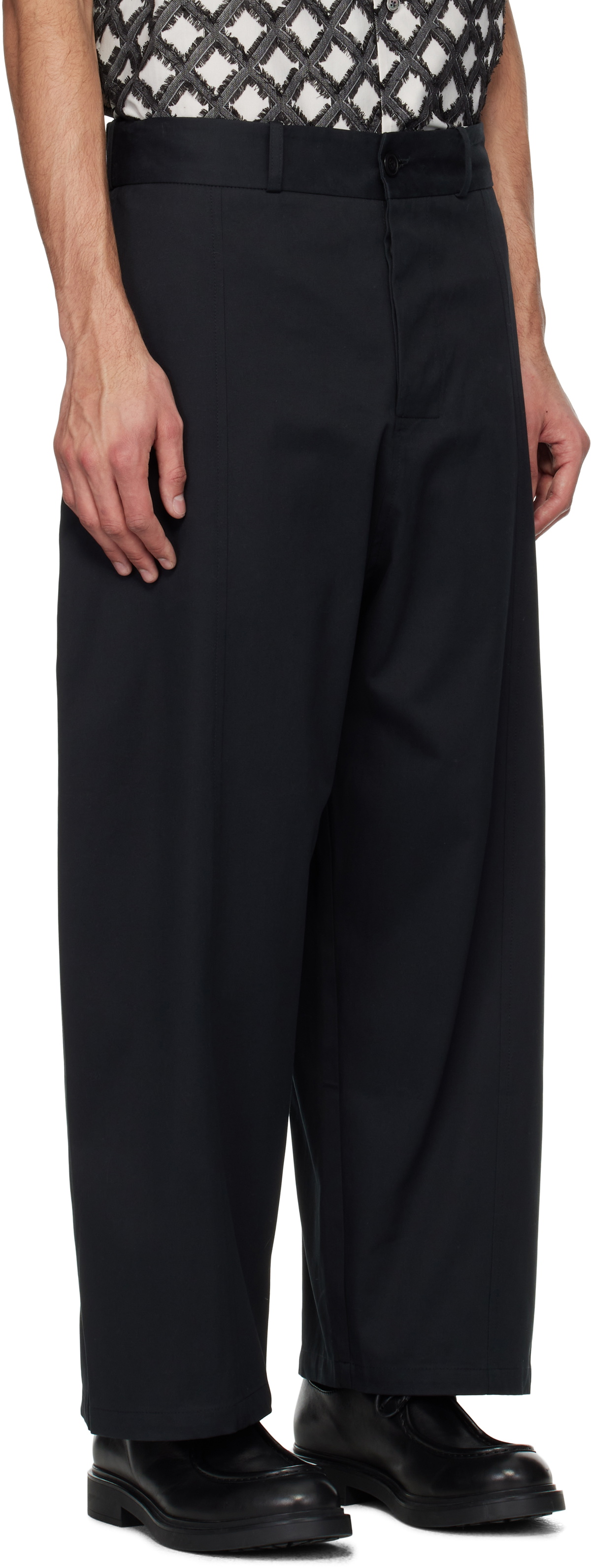 SAGE NATION Black Welt Trousers SAGE NATION