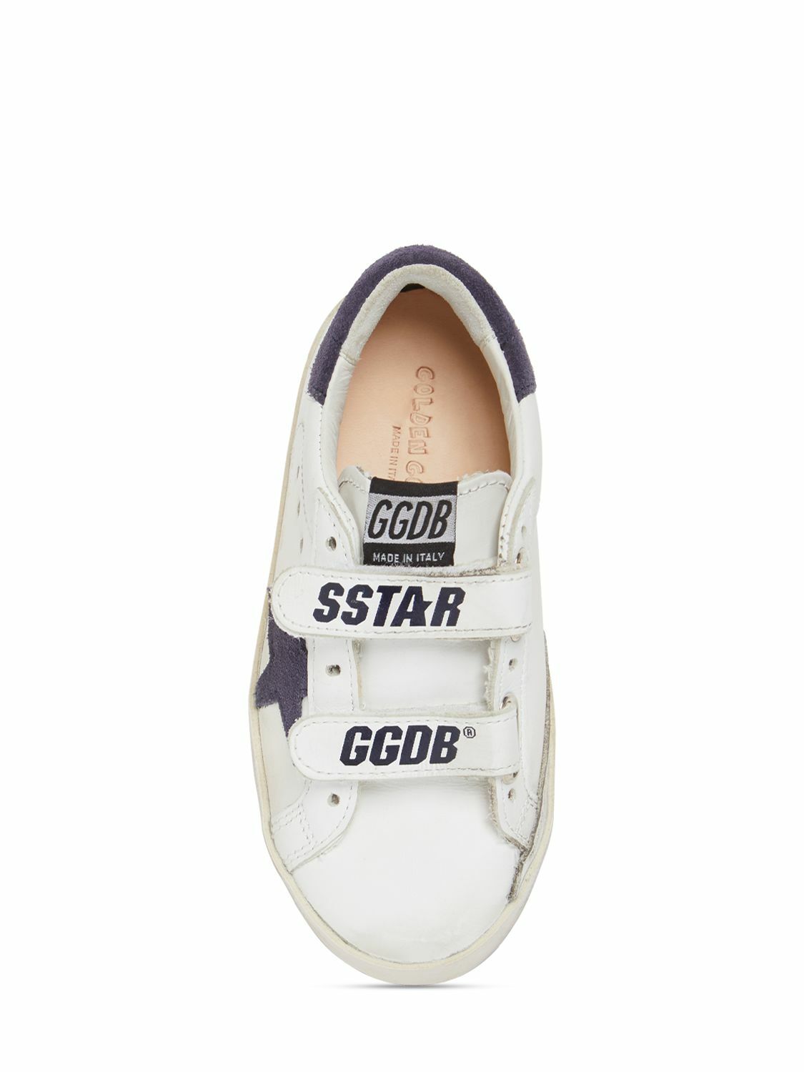 GOLDEN GOOSE Old School Leather Strap Sneakers Golden Goose Deluxe Brand