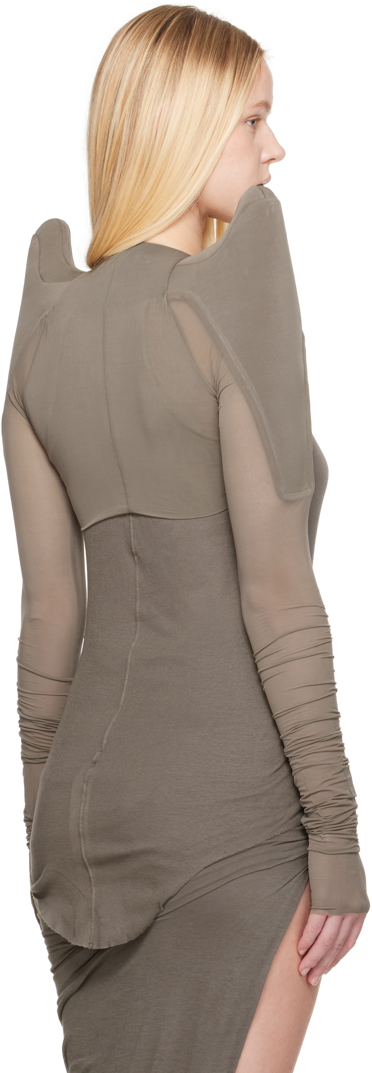 Rick Owens Gray Hollywood Tec Bolero T-shirt Rick Owens