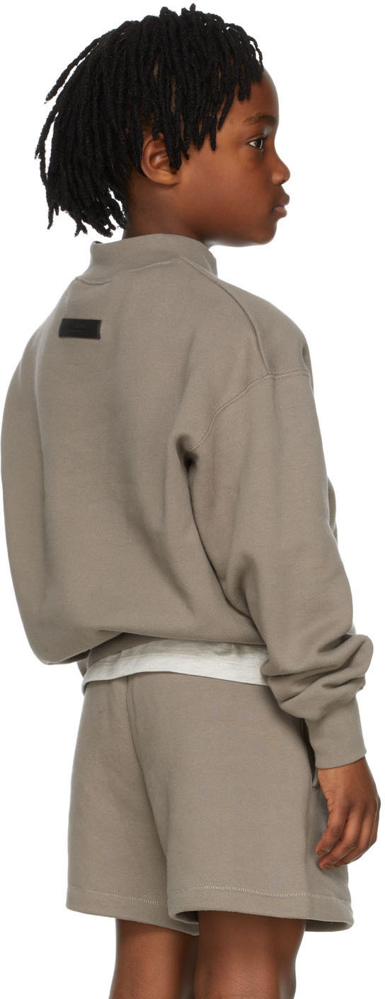 Essentials Kids Taupe Logo Sweatshirt Essentials