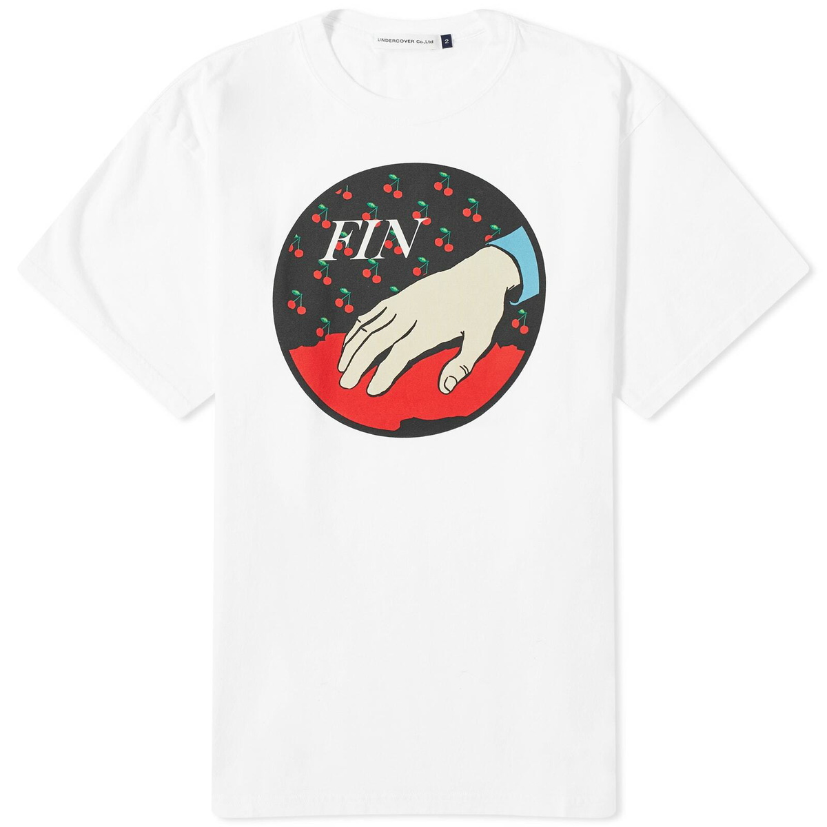 Undercover Men's Fin Cherry T-Shirt in White Undercover