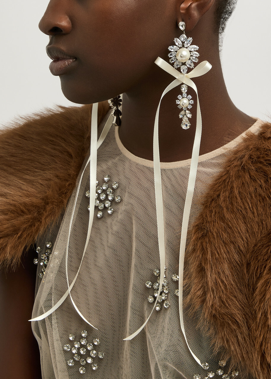 Simone rocha pearl drop earrings store
