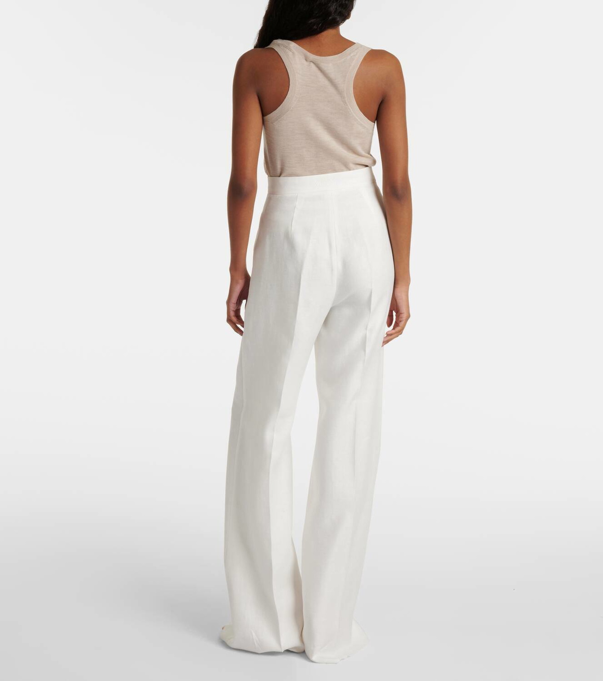 Max Mara Hangar high-rise linen wide-leg pants Max Mara