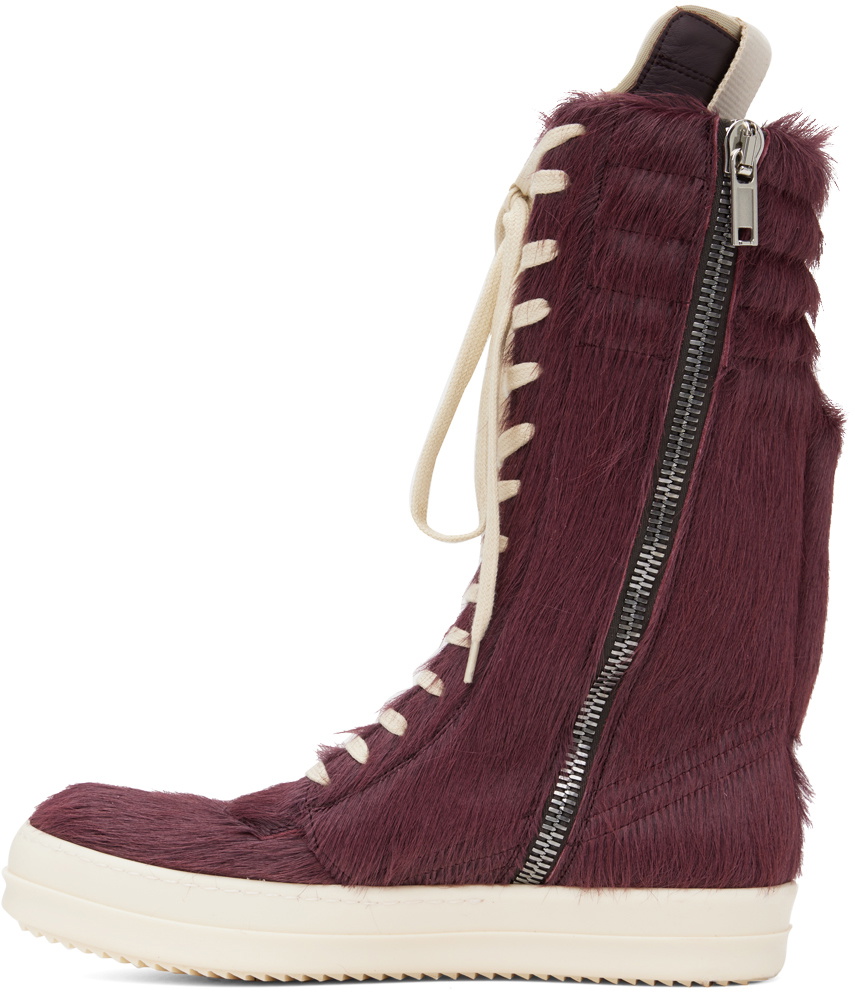 Rick Owens Purple Cargobasket Sneakers Rick Owens