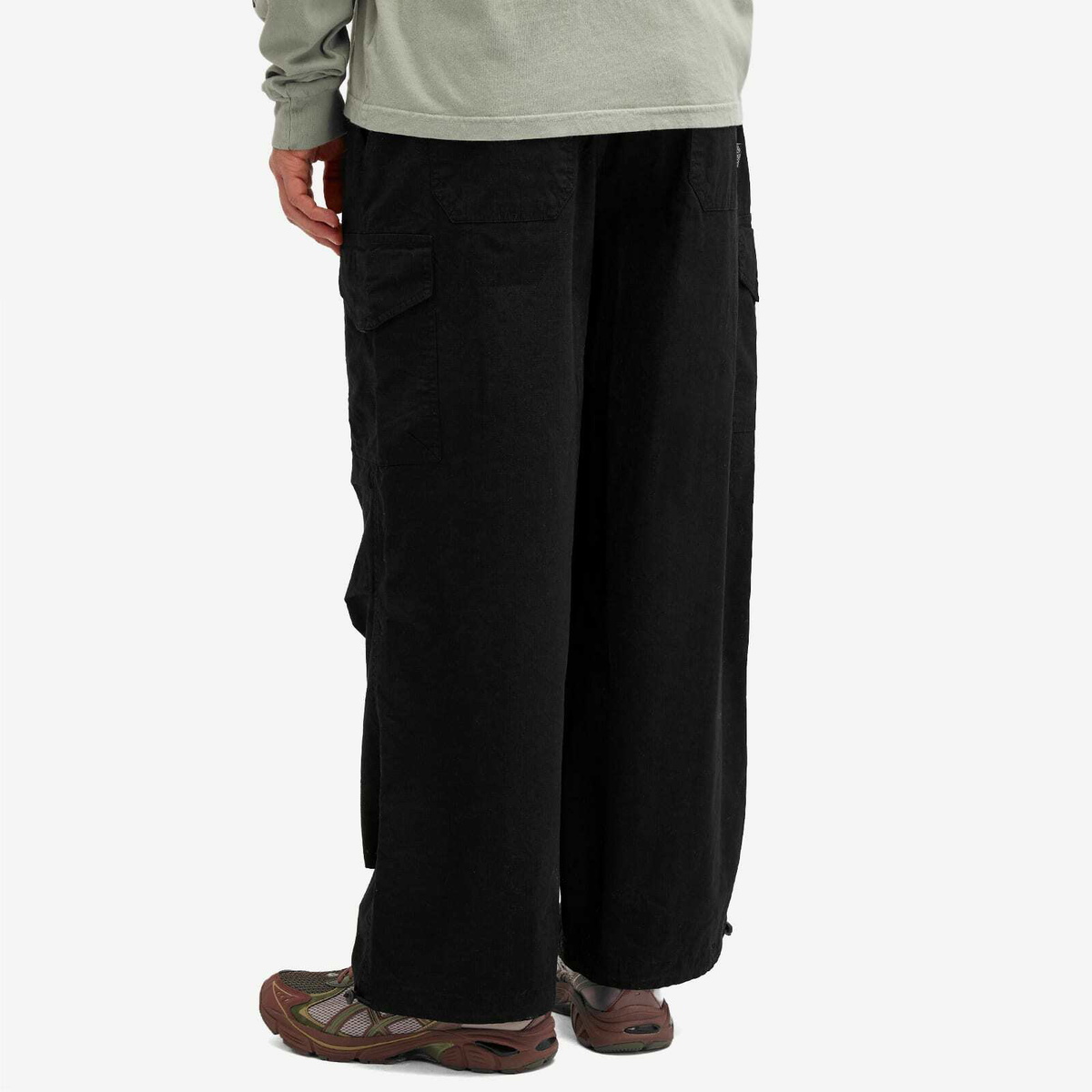 Good Morning Tapes Men's Recycled Ripstop Cargo Pants in Black Good ...
