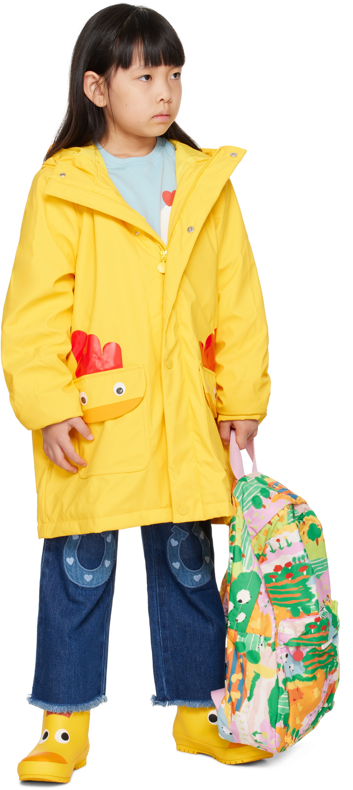 Stella McCartney Kids Multicolor Doodly Farm Land Backpack Stella McCartney