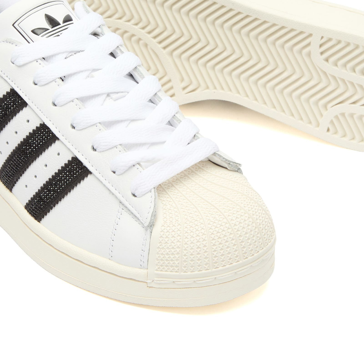Adidas Women's Superstar II Sneakers in White/Core Black/Off White adidas