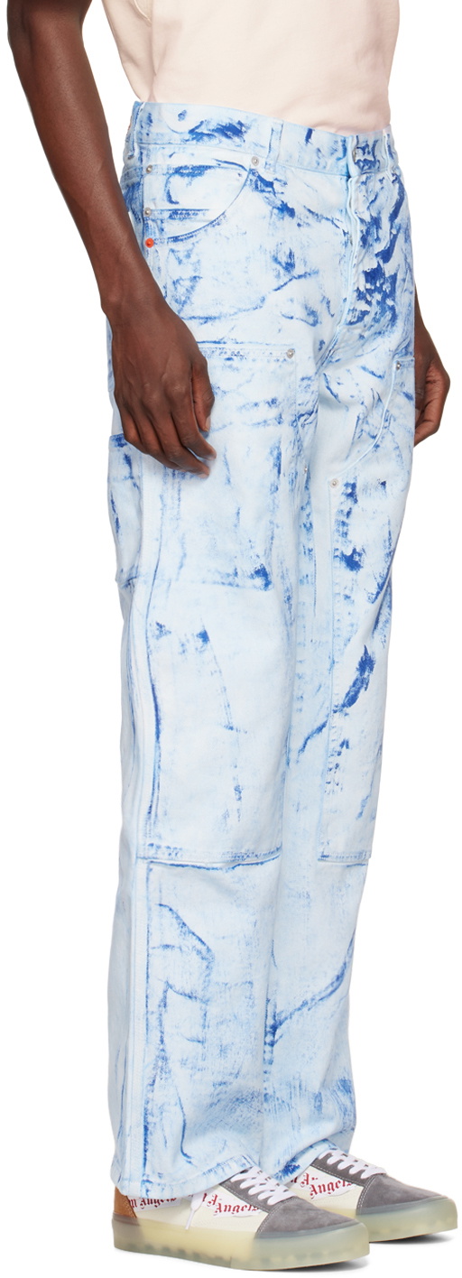 Heron Preston Blue Dyed Jeans Heron Preston