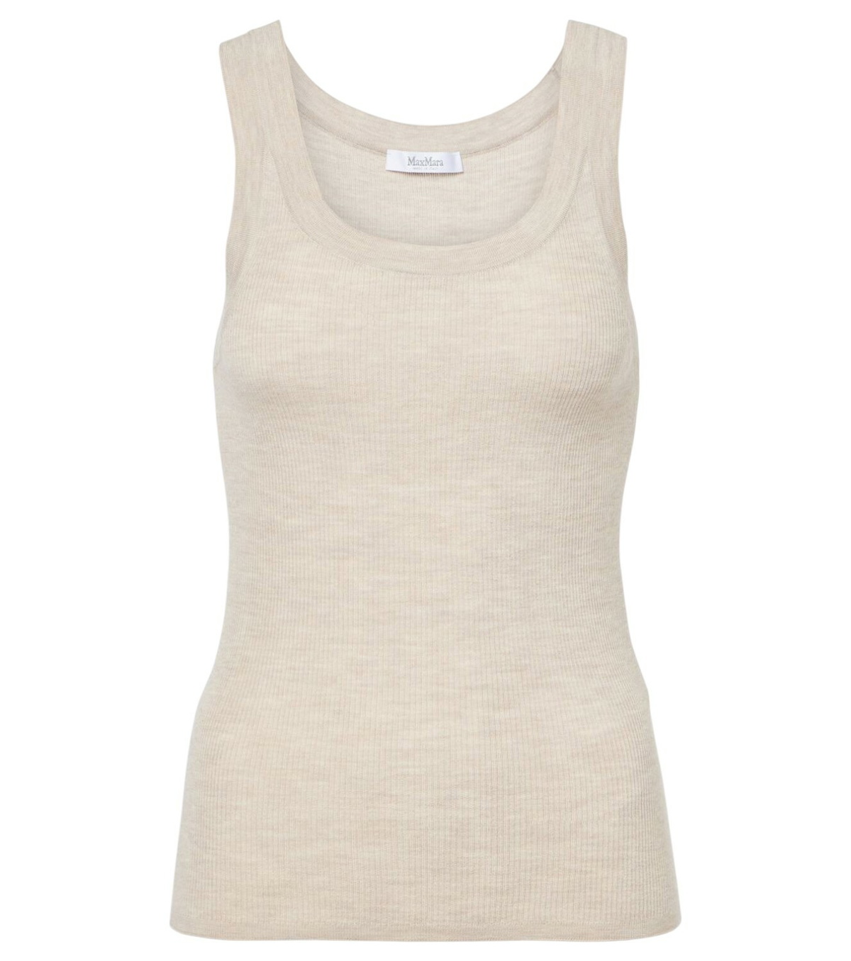 Max Mara Ribbed-knit virgin wool tank top Max Mara
