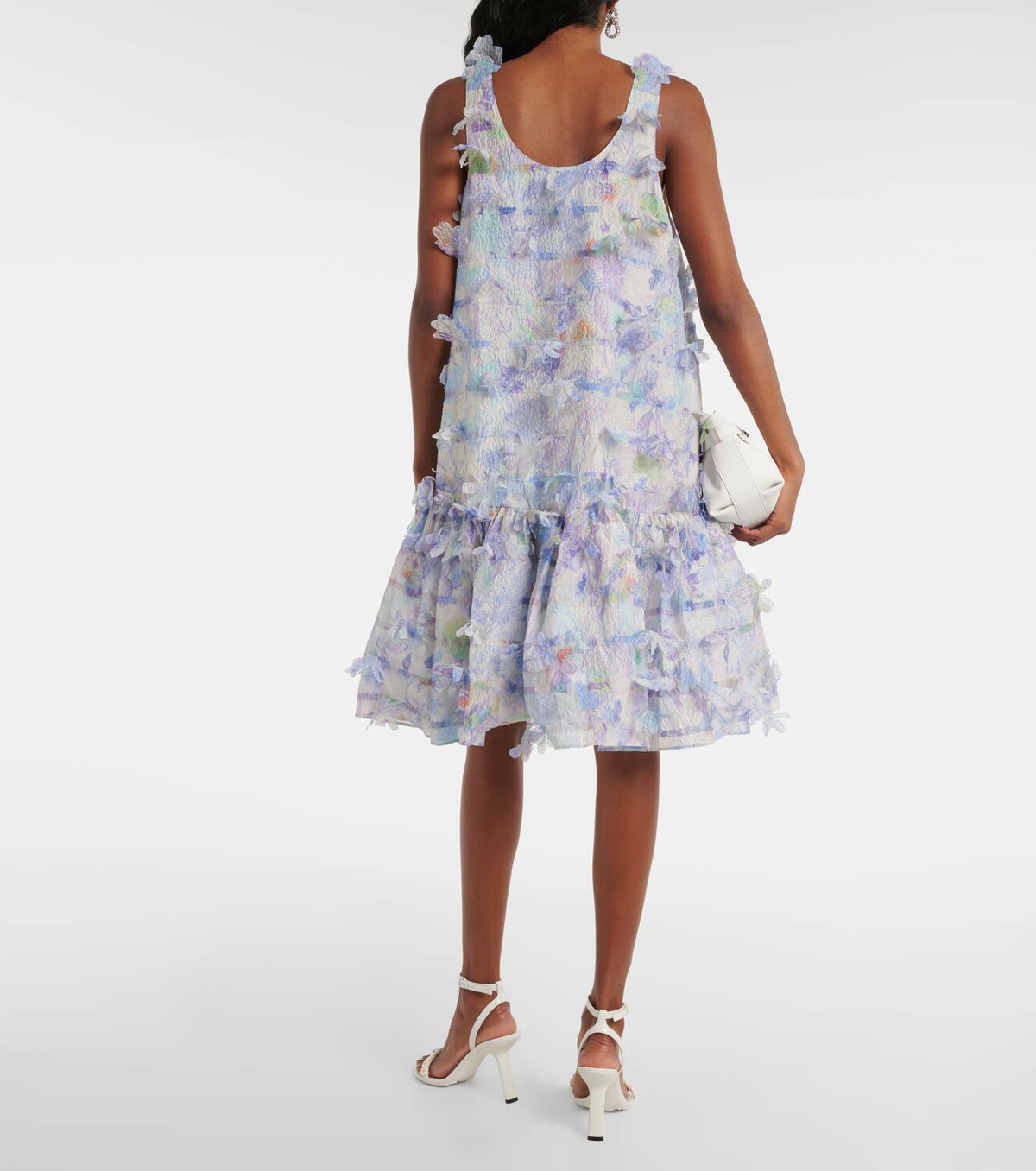 Susan Fang Floral-appliqué minidress Susan Fang