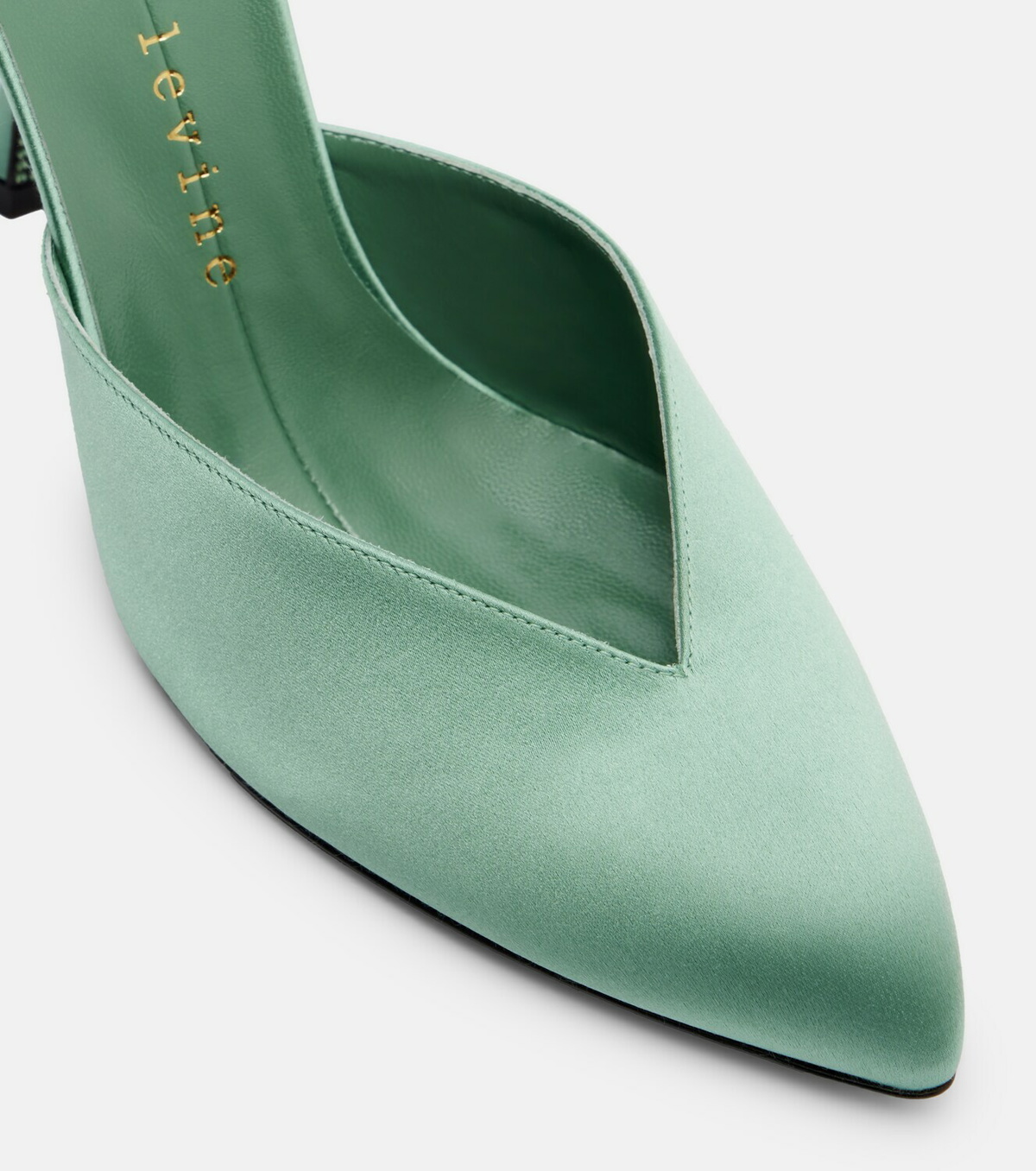 Herbert Levine Sitting Pretty 95 satin mules Herbert Levine