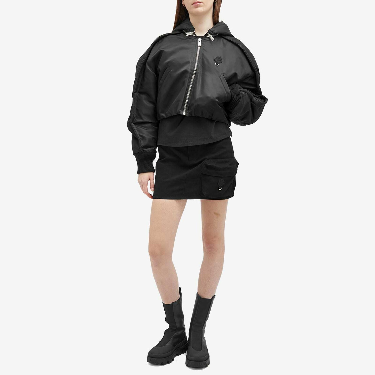 Moncler Women's Genius x Willow Smith Malek Jacket in Black Moncler