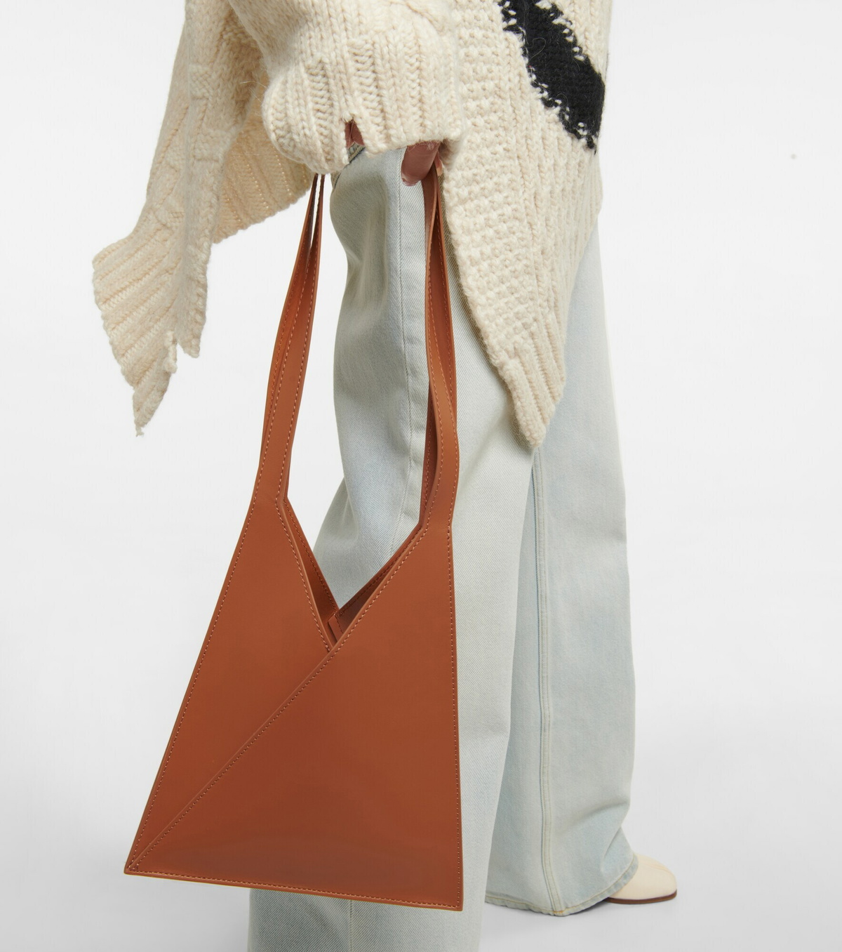 MM6 Maison Margiela - Japanese Small leather shoulder bag MM6 Maison ...