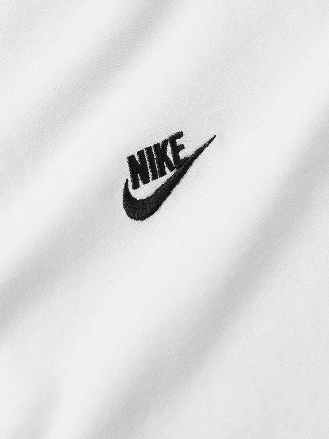 Nike - Sportswear Premium Essentials Logo-Embroidered Cotton-Jersey T ...