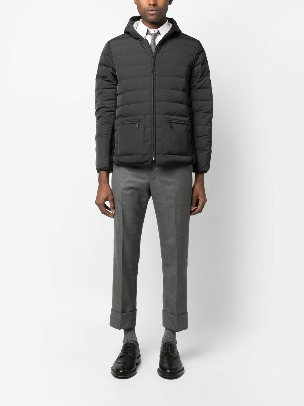THOM BROWNE - Oversized Wool Bomber Jacket Thom Browne