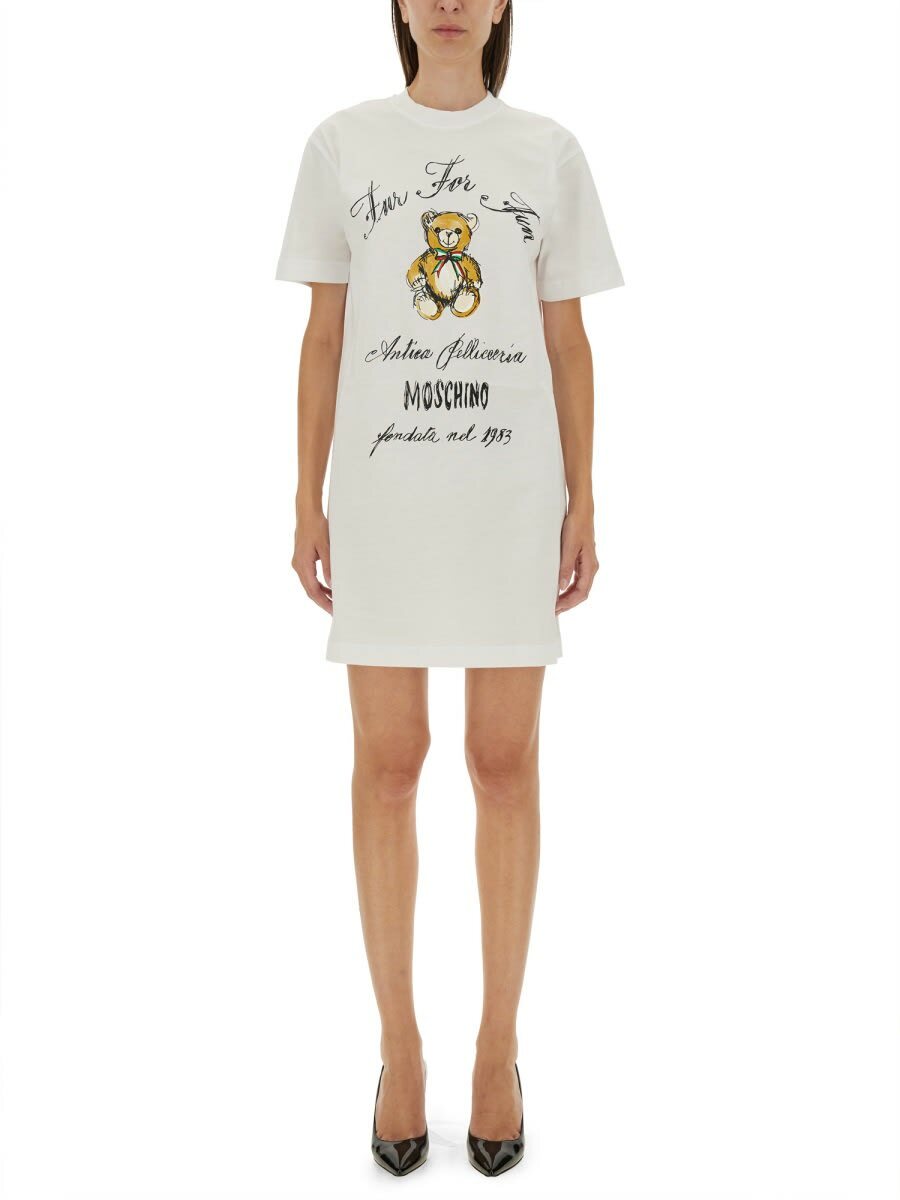 Moschino Dress With Logo Moschino
