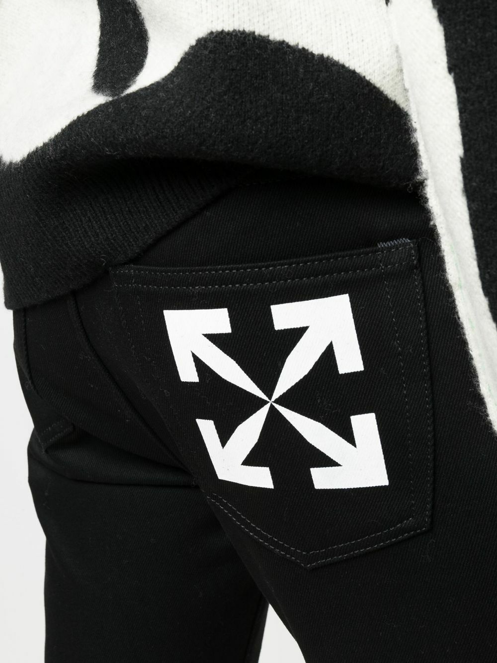 OFF-WHITE - Single Arrow Slim Fit Denim Jeans Off-White