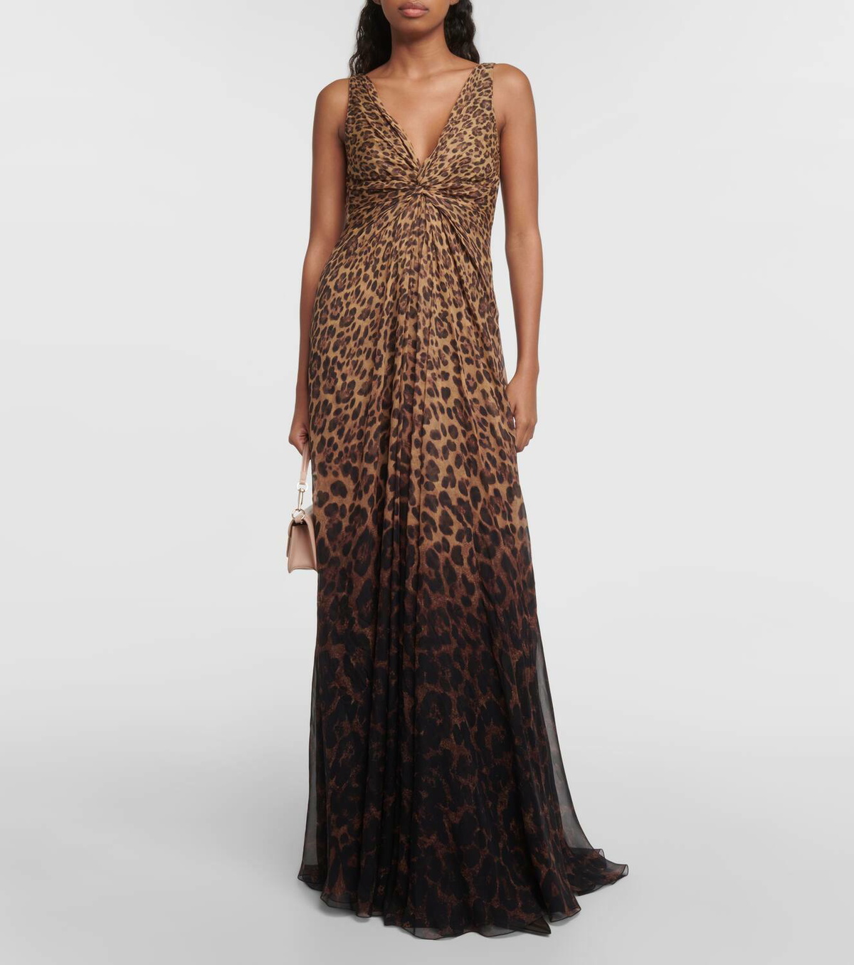Valentino Leopard-print silk gown Valentino
