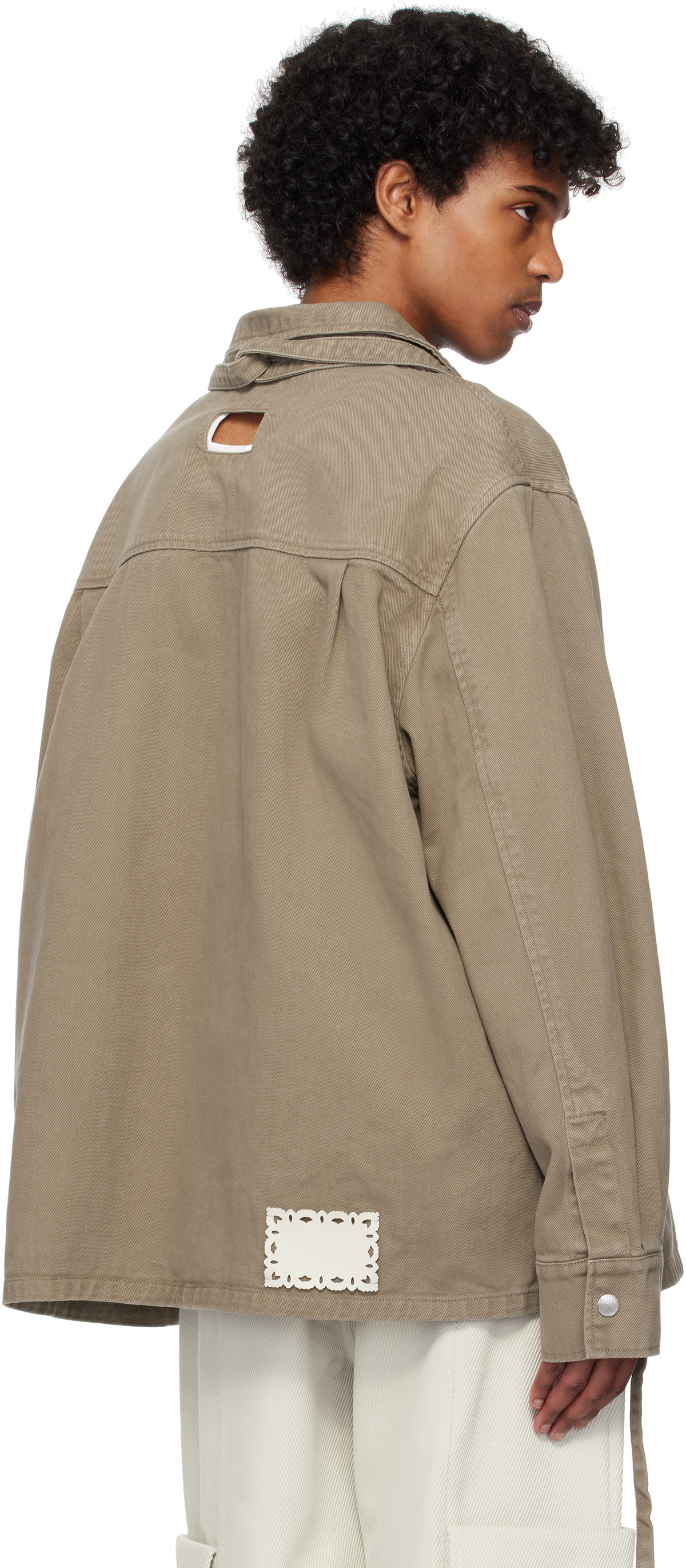 NULLUS Brown Rope Denim Jacket NULLUS