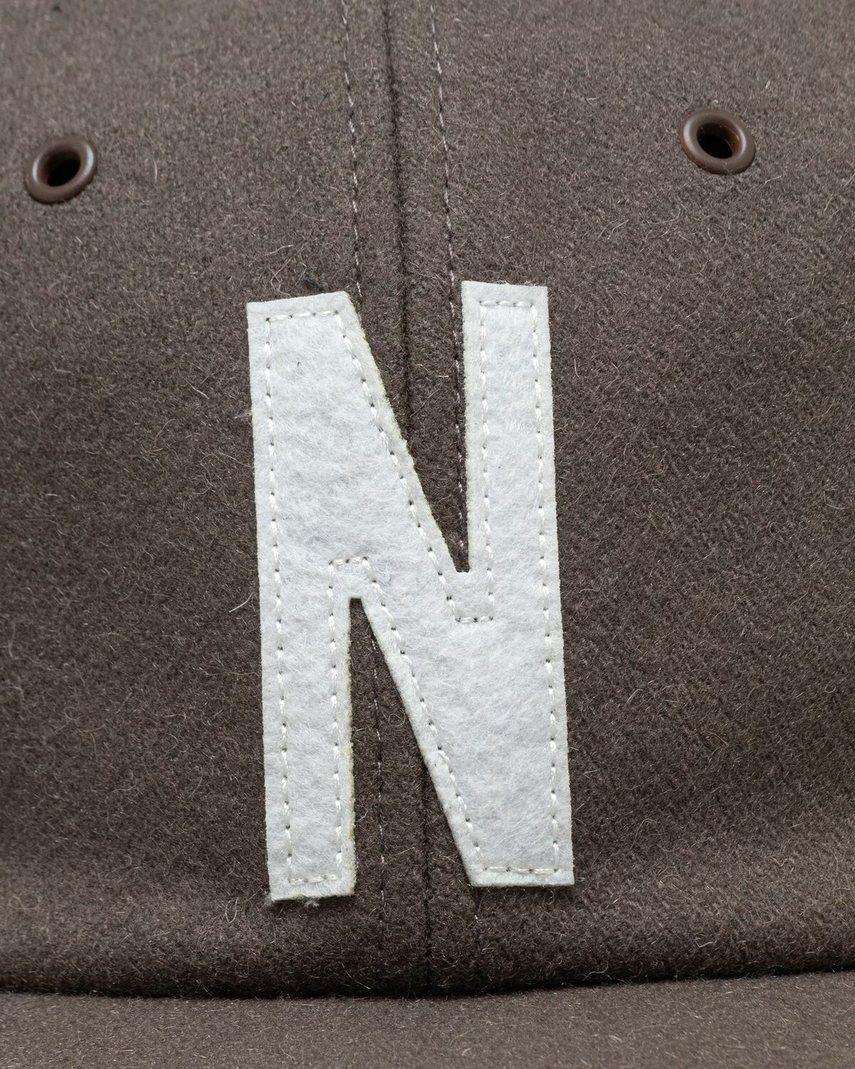 Norse Projects Wool Sports Cap Brown Caps Norse Projects